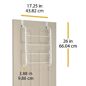 Whitmor Over The Door, White Towel Rack, Medium