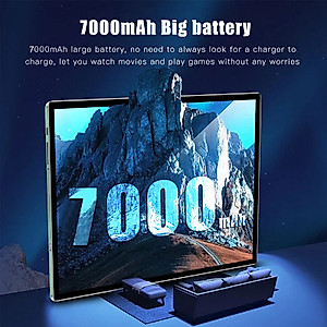 P10 2 in 1 Tablet with Keyboard, 10.1 Inch FHD 5G WiFi USB C Tablet for Android12, 8GB RAM 256GB ROM, 8 Core 4G Network Calling Tablet with Front 16MP Rear Camera for Daily (US Plug)