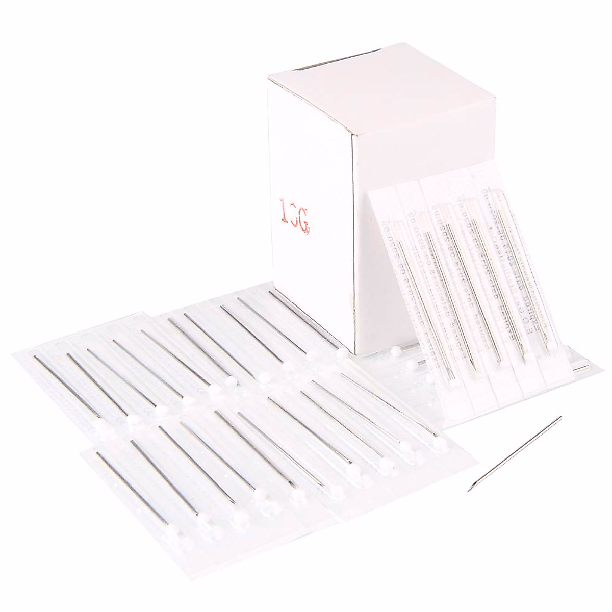 Chrontier 50PCS Body Piercing Needles 16G 1.2mm Gauge Sterilized Surgical Steel For Ear Nose Lip Navel Belly Tongue Nipple Eyebrow Labret Piercing Tool Supply