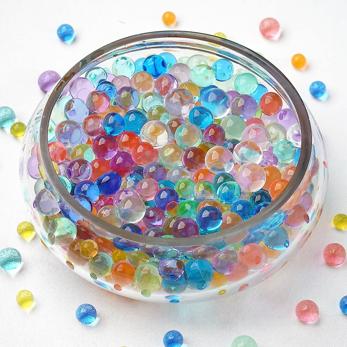 TABLECLOTHSFACTORY 14g Big Round Deco Water Beads Jelly Vase Filler Balls for Centerpieces Table Decoration - RED