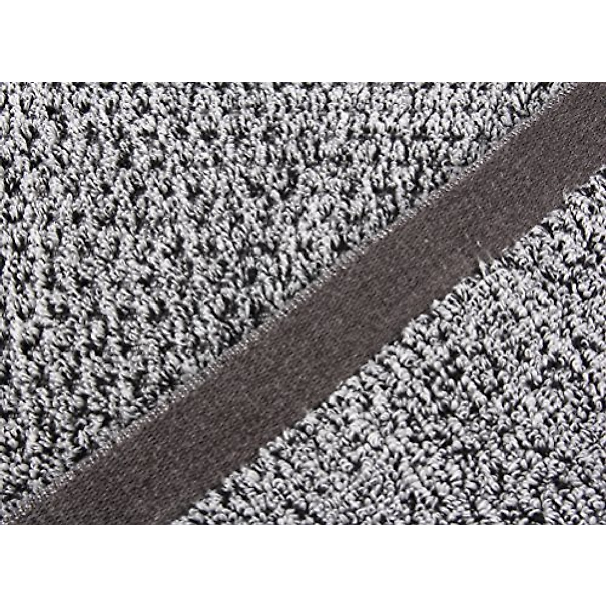 Everplush Diamond Jacquard 6 Pieces Bath Towel Set, Grey