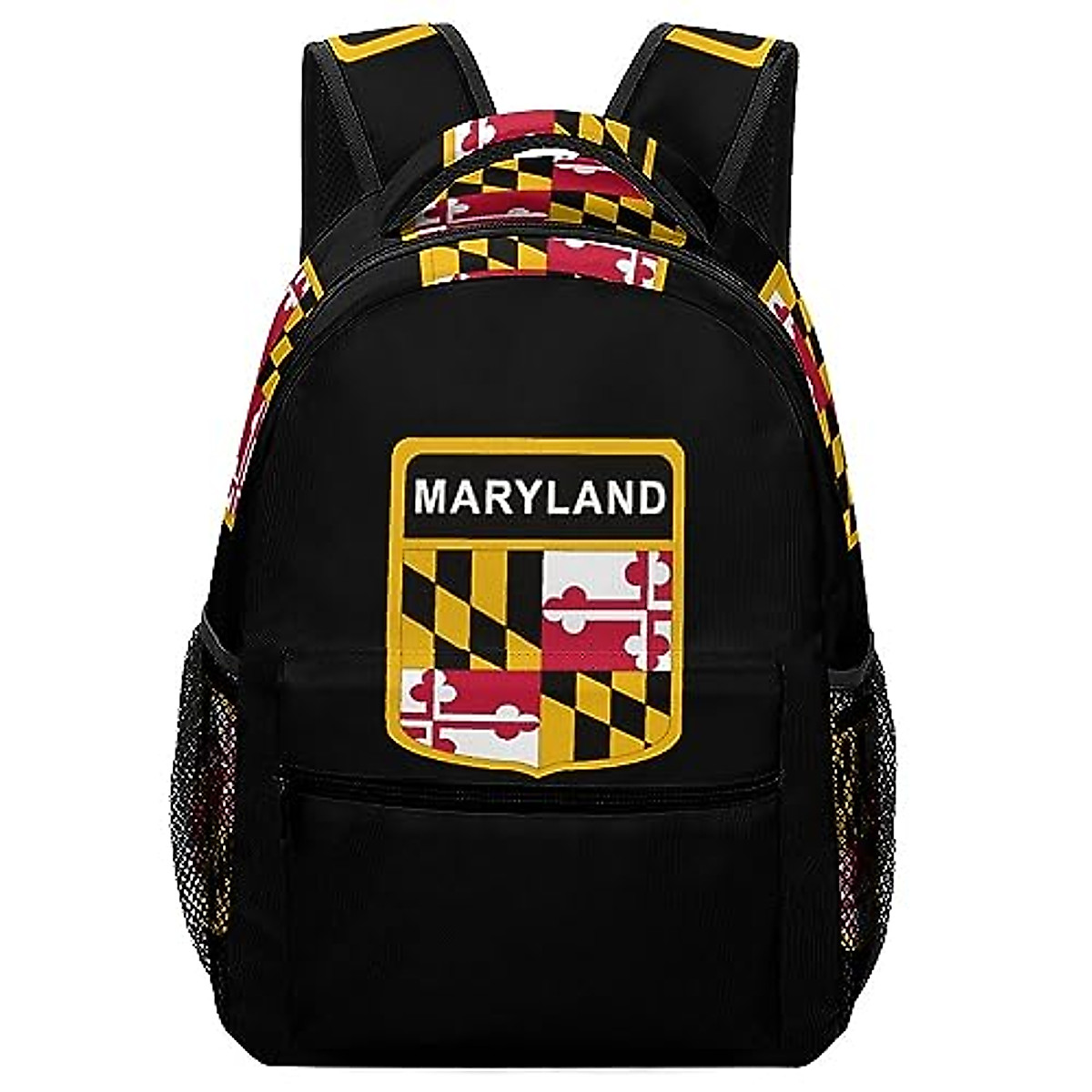 Maryland Flag Lightweight Travel Backpack for Unisex Casual Laptop Bookbag for Camping
