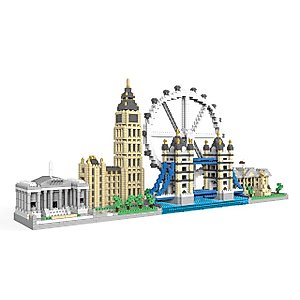 dOvOb Architecture London Skyline Collection Micro Mini Blocks Set Model Kit and Gift for Kids and Adults (3076 Pieces)