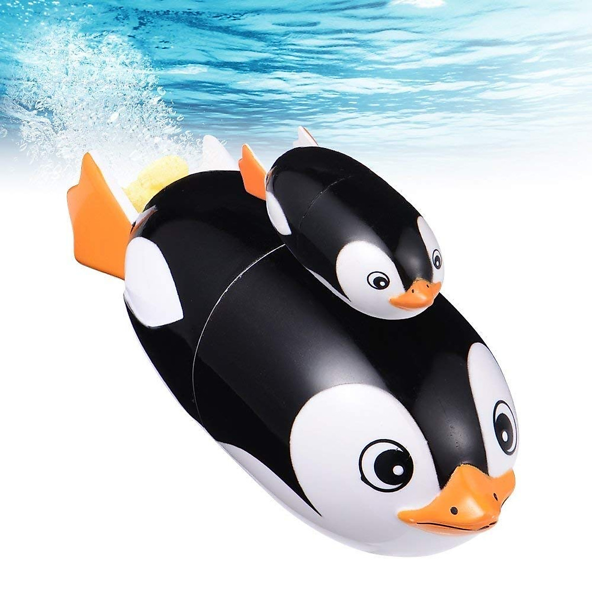 Battery Operated Swimming Penguin Race Dive Flip Water Bathing Toys Water Tub Pool Toys Summer Toys
