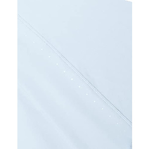 CRZ YOGA Lightweight Tank Top for Women Racerback Sleeveless Workout Tops High Neck Athletic Running Shirts Blue Linen Small