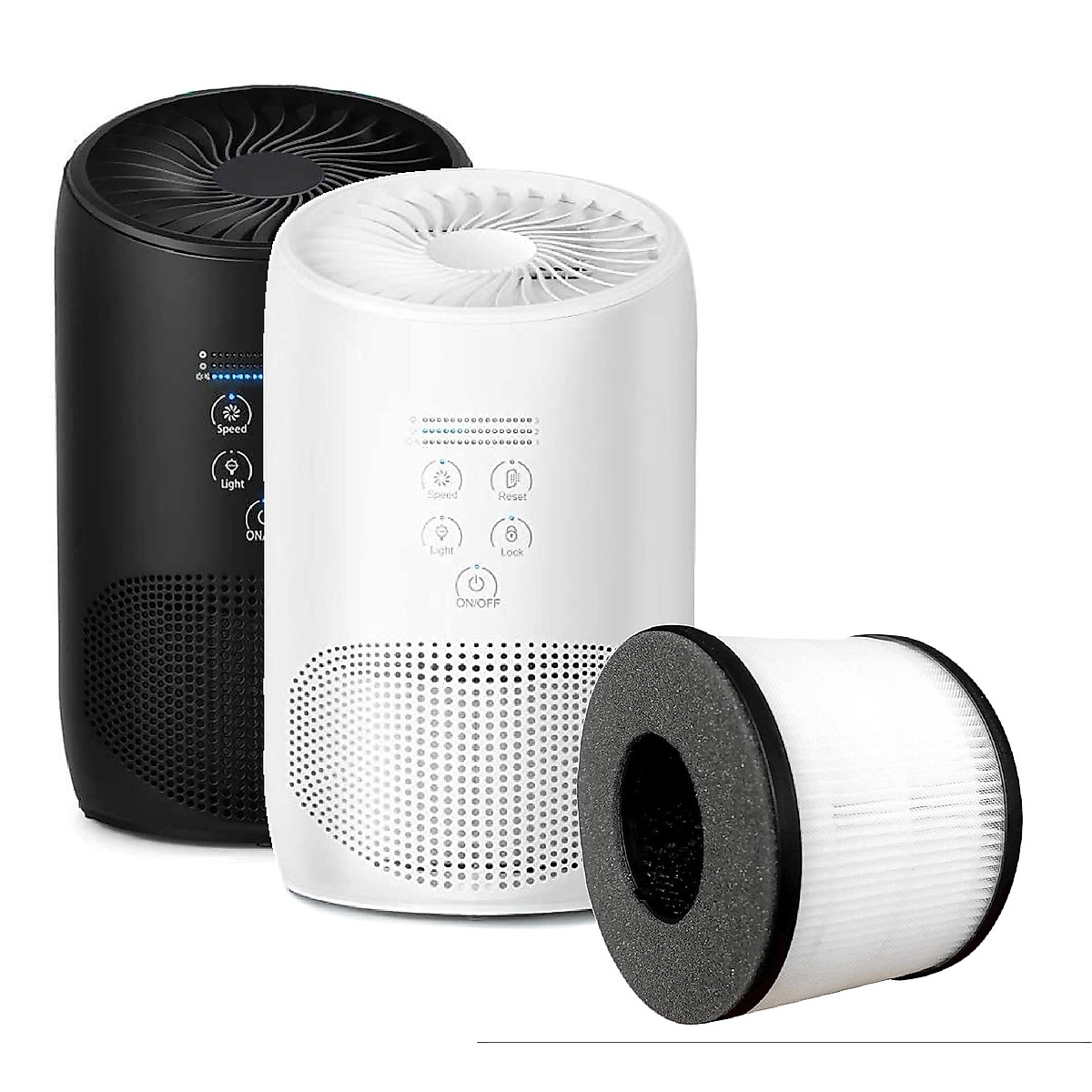 Nispira True HEPA Carbon Filter Replacement Compatible with Partu BS-03 HEPA Air Purifier, 1 Pack