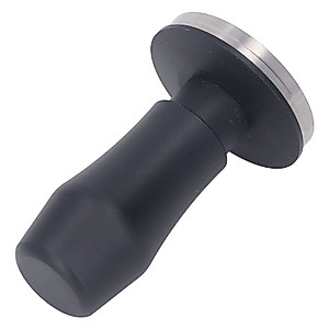 Coffee Tamper, Stainless Steel Base Ergonomic Handle Aluminum Alloy Tamper Compact Food Grade Calibrated Compression Mechanism for Cafe(58 Flat Base)