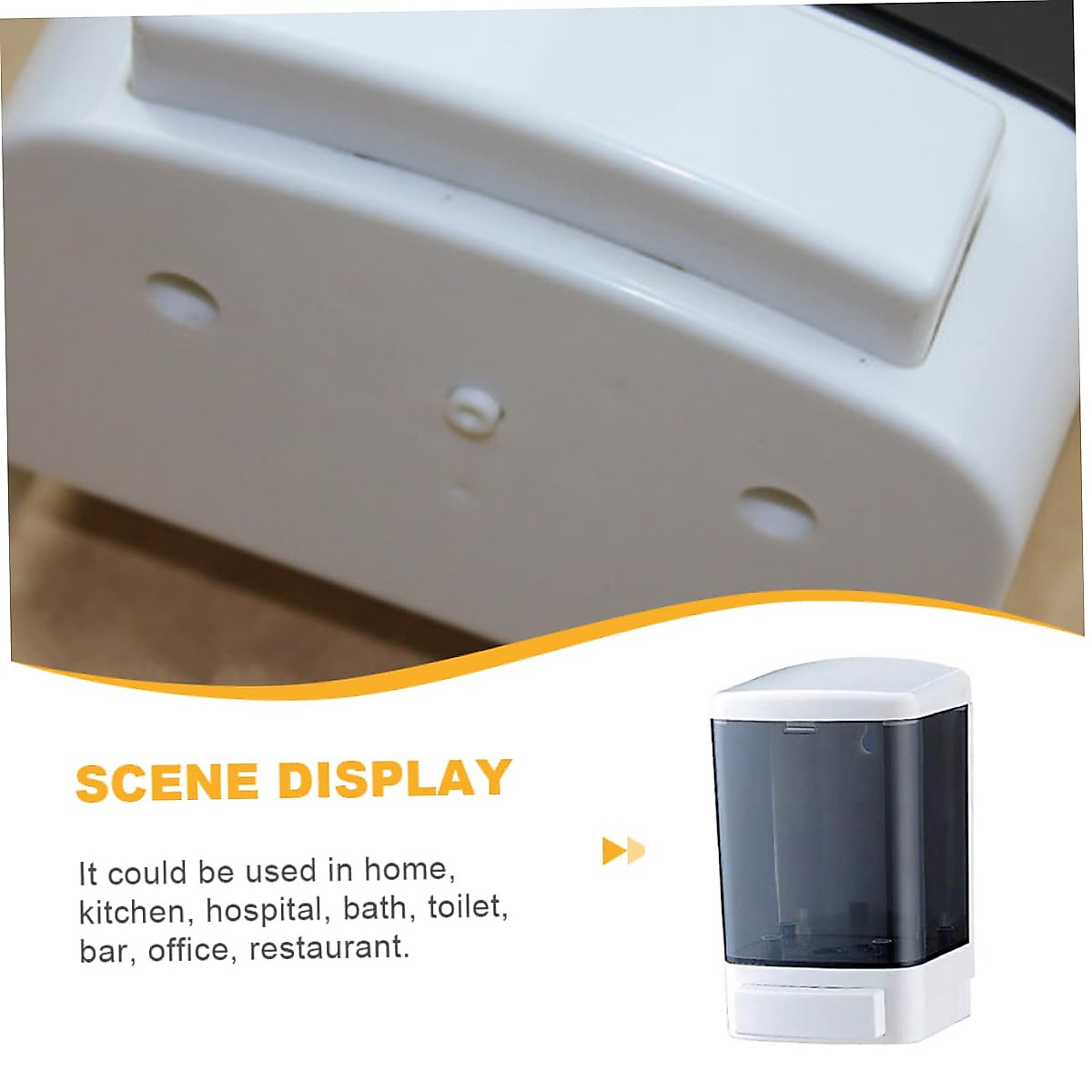 Luxshiny Plastic Easy Refill Hand Soap Dispenser Manual Soap Dispenser Bathroom 1000ml Soap Pump