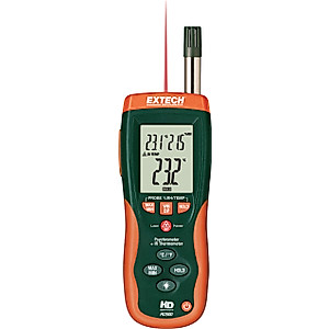 EXTECH HD500 - PSYCHROMETER with 30:1 Infrared Thermometer