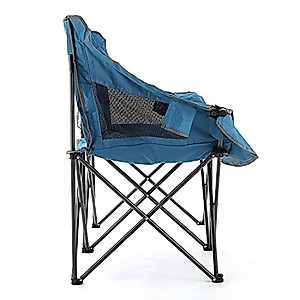 ARROWHEAD OUTDOOR Portable Folding Double Duo Camping Chair Loveseat w/ 2 Cup & Wine Glass Holder, Heavy-Duty Carrying Bag, Padded Seats & Armrests, Supports up to 500lbs, USA-Based Support