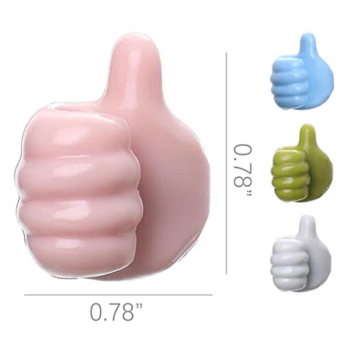 WAYUTO 12Packs Adhesive Hooks for Hanging Wall Decor Small Silicone Sticky Wall Hooks Damage Free Cord Holder Cute Hand Shape Utility Shower Hooks Hanger for Office Kitchen Bathroom