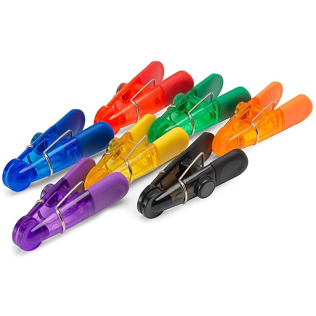 Kizmos Magnetic Multipurpose Bag Clips, Set of 7, Multicolored