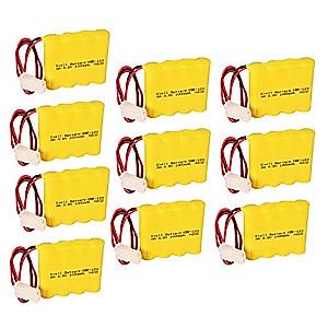 (10-Pack) Emergency Lighting/Exit Lighting/Fire Exit Sign/Fire Exit Light Battery Fits and Replaces LITHONIA LESB1R, CUSTOM-123, BEL-123, ANIC0546 LITHONIA 277ELNF, LITHONIA ELB-4865N, ELB4865N