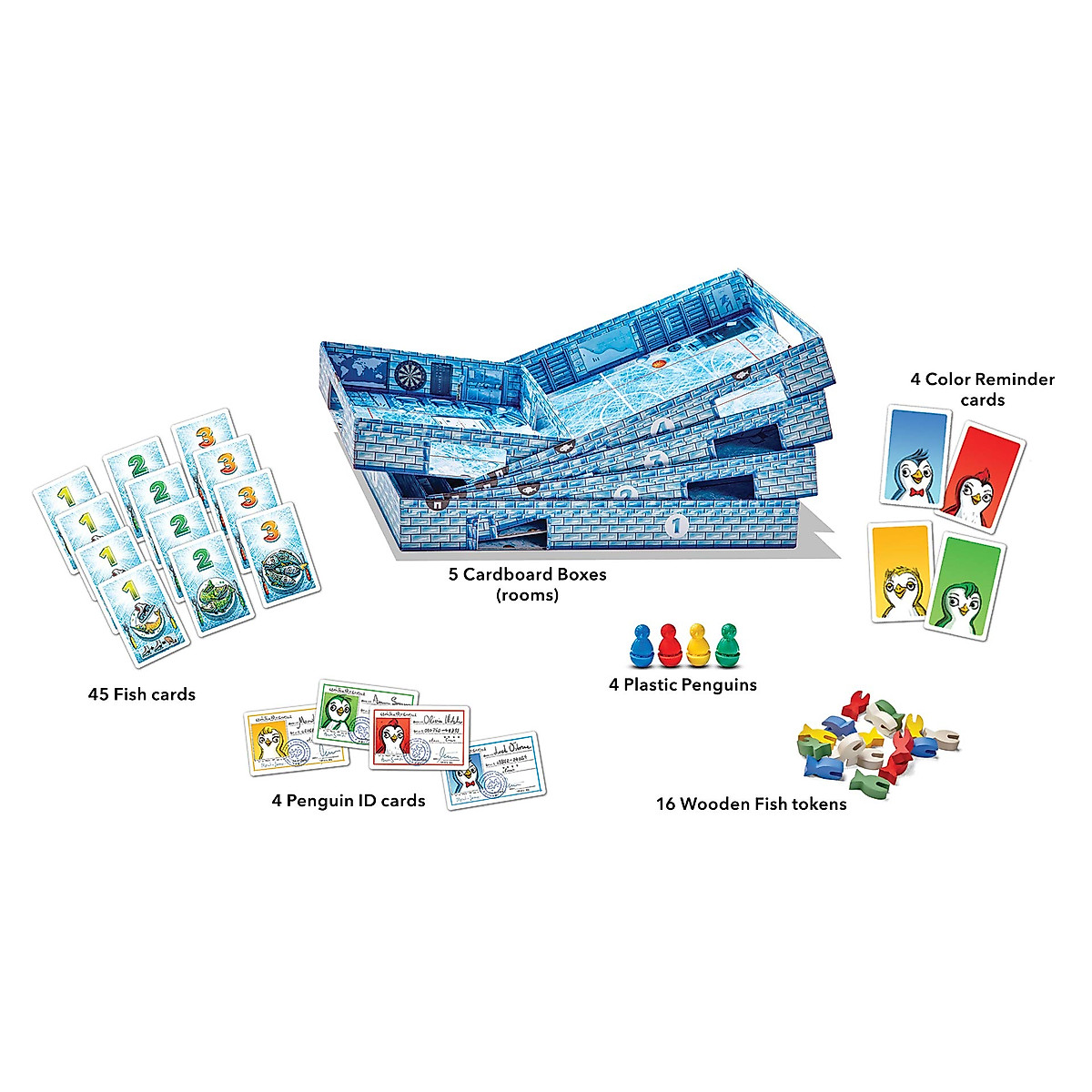 Brain Games: ICECOOL, A Fast & Fun Penguin Flicking Strategy Board Game, A Family Fun Game Everyone is Sure to Enjoy, For Ages 6 and up