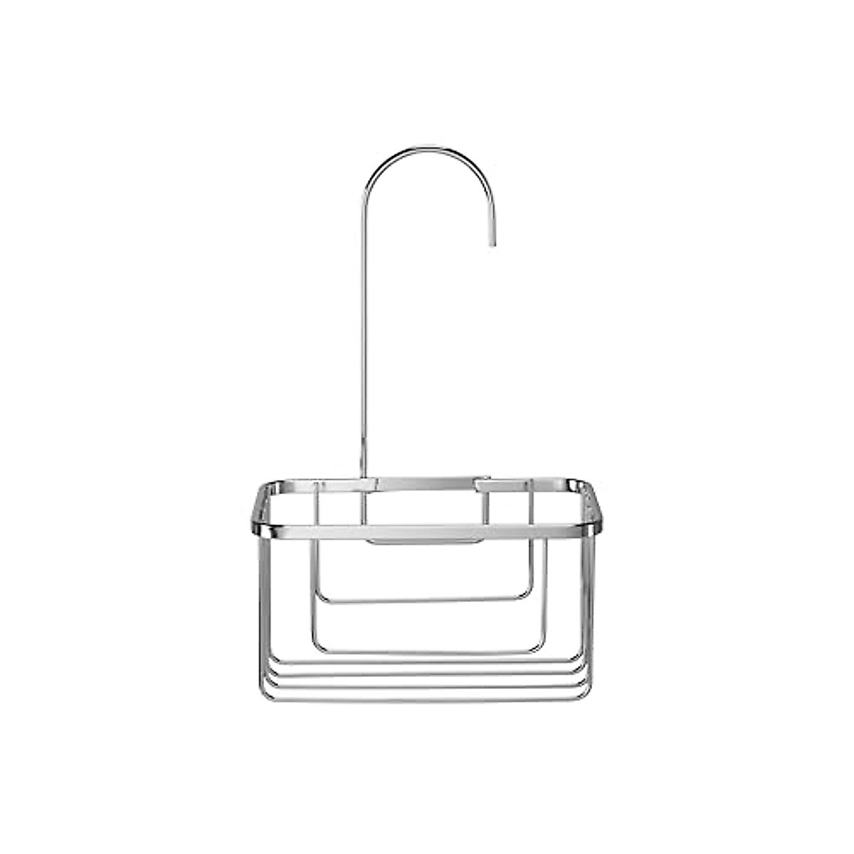 Croydex QM260441 Shower Riser Rail Hook Over Caddy, Silver by