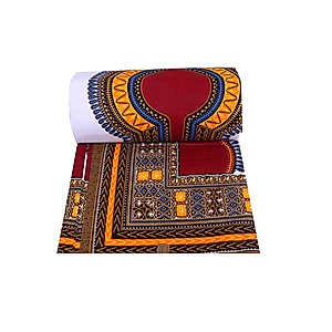 African Fabric 100% Cotton Ankara Wax Print Fabric 6 Yards Cloth for Party Dress 03