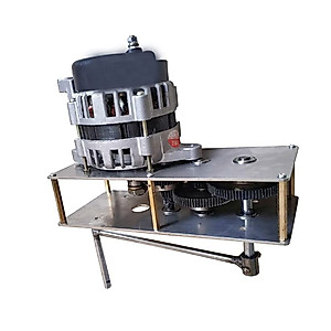 2000W Hand Crank Generator Permanent Magnet Constant Voltage Brushless Generator with 220V Regulator Pure Copper Coil 14V/28V Hand Generator (Size : 14V)