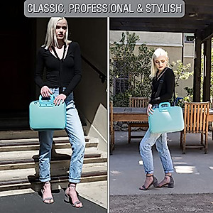 ROXIE Leather Laptop Shoulder Messenger Bag Briefcase Sleeve for ASUS ZenBook 13 Chromebook Flip 14, VivoBook S14, ROG Zephyrus G14