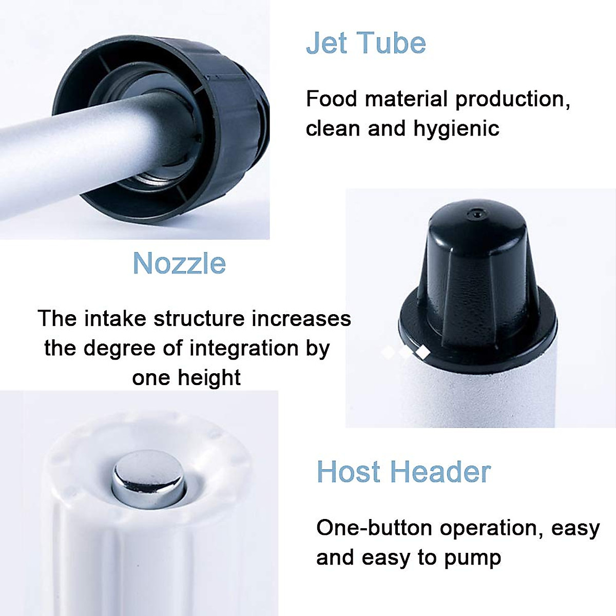 HXZB 1L Soda Siphon Carbonated Seltzer Water Maker Homemade Sparkling Beverages Machine Use Standard CO2 Chargers