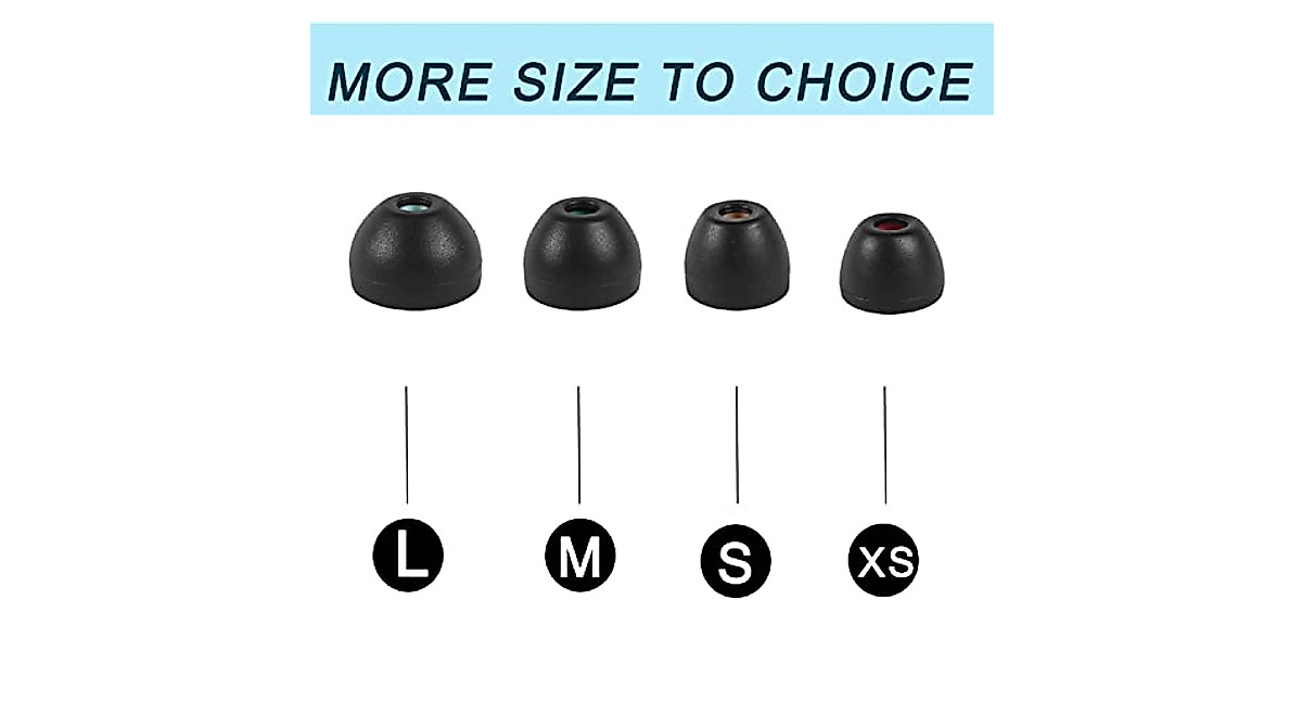 Luckvan Silicone Ear Tips for Sony Earbuds - 4 Pairs
