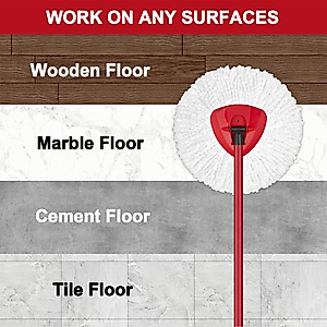 12 Pack Mop Replacement Heads Compatible with Spin Mop, Microfiber Spin Mop Refills, Easy Cleaning Mop Head Replacement