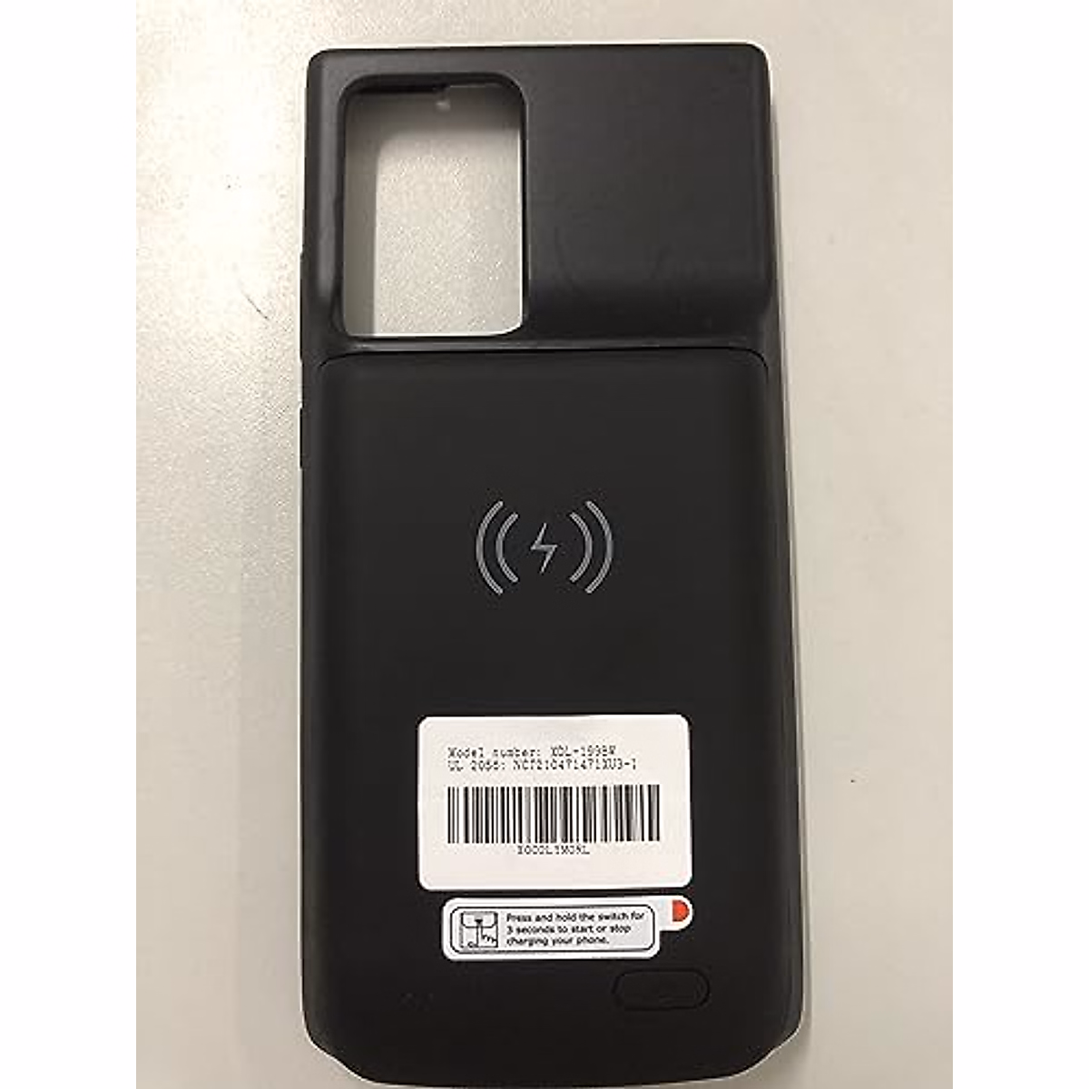 NEWDERY Battery Case for Galaxy Note 20 Ultra 10000mAh, Fast Charging & Qi Wireless & Android Auto Supported, Extended Backup Charger Case for Samsung Galaxy Note 20 Ultra 5G (6.9") Black