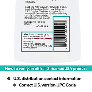 Sebamed Everyday Shampoo For All Hair Types and Sensitive Scalp pH 5.5 for Healthier Looking Hair 6.8 Fluid Ounces (200 Milliliters)
