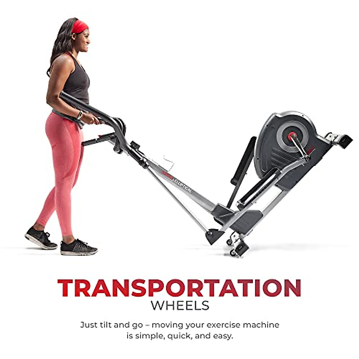 Sunny Health & Fitness Elite Interactive Series Exercise Elliptical with Exclusive SunnyFit App Enhanced Bluetooth Connectivity - SF-E320047