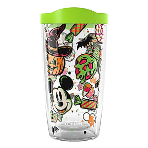 Tervis Disney 100 Halloween Made in USA Double Walled Insulated Tumbler Travel Cup Keeps Drinks Cold & Hot, 16oz, Classic