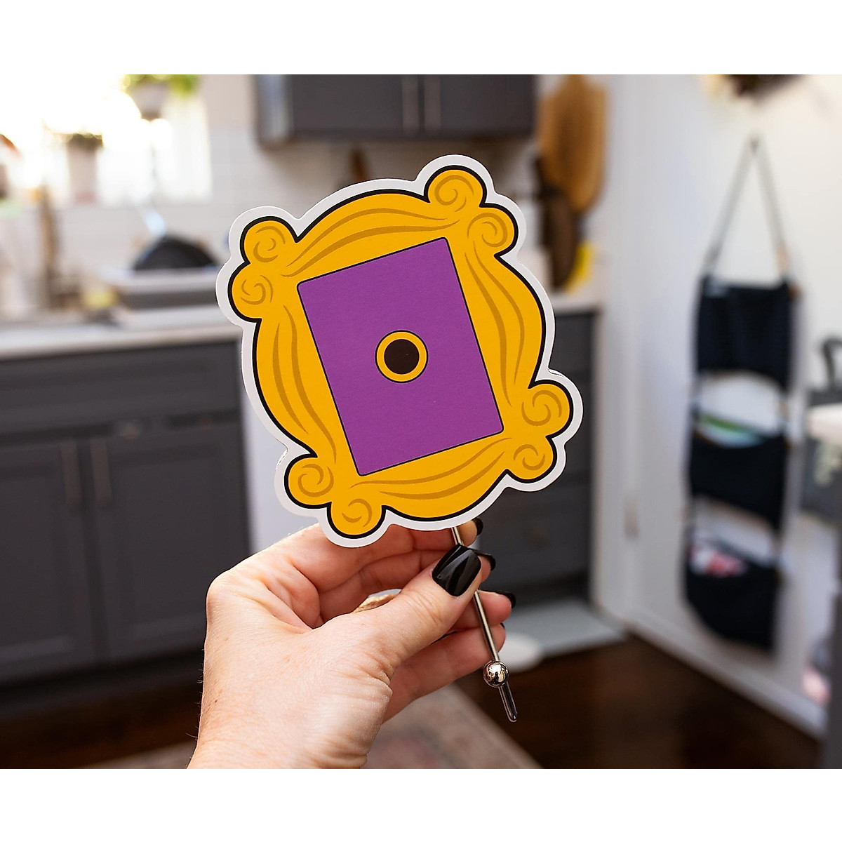 Friends Icons Die-Cut Coat Hanger Wall Hooks, Set of 3 | Ready To Mount Decor, Storage Rack Organizer For Hanging Jackets, Hats, Purses