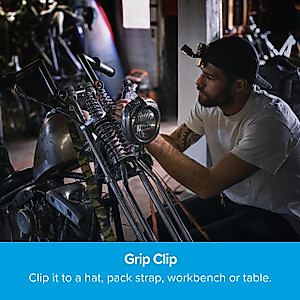 GoPro Zeus Mini Rechargeable LED Light Magnetic 360 Degree Swivel Clip Light with Brightness between 20 – 200 Lumens - Official GoPro Accessory (ALTSK-002)