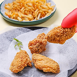 KLVEU 36 Sheets Kitchen Oil Absorbing Paper for Food Scum Oil Absorbing Sheets for Cooking ,Food Blotting paper Used for Soup, Fried Food to Absorb and Remove the Grease Fat