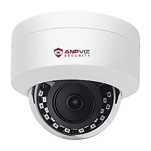 Anpviz UltraHD 4K (8MP) Security IP PoE Dome Camera Outdoor with Microphone/Audio, 3840x2160, Human Vehicle Detection, 100ft IR Night Vision, 2.8mm Wide Angle, IP66 Waterproof, Not PTZ (U Series)