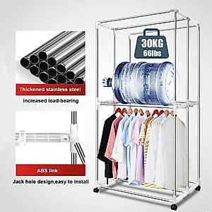 Foldable Electric Heated Clothes Airer Dryer Rack with Remote Control,2/3-Tier Household Dryer,1500W Warm Air Drying Wardrobe,(Anion) Digital Timer,Quick Dry,for Apartments Laundry Dorm (Size : 3 Lay