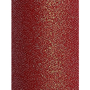 Celebrate Red Glitter Tulle Spool, 6 Inch by 12 Yards Roll for Parties, Weddings, Crafts, Clothing, Decor