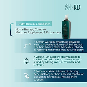 SH-RD Nutra-Therapy Conditioner for Dry Damaged Hair | Protein Hair Treatment to Repair Split Ends & Moisture | Protein Conditioner w/Keratin for Color-Treated, Frizzy, Bleached Hair - 16.3oz/480ml
