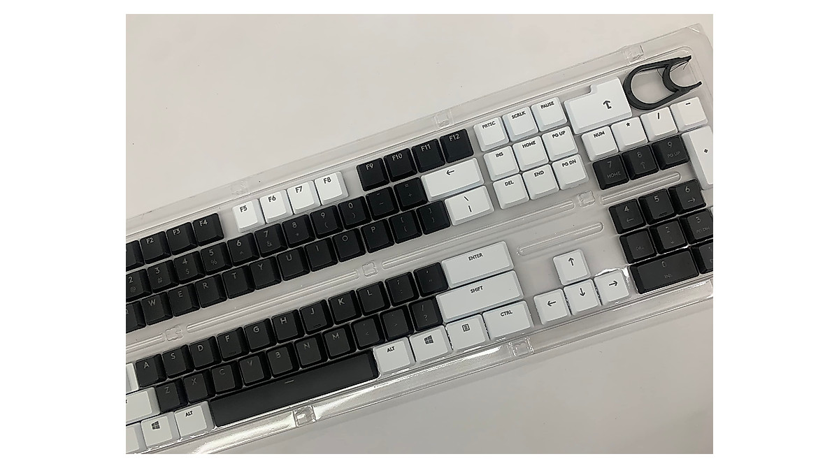 Logitech G915TKL Replacement Keycaps - White & Black Set