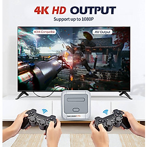 Retro Wi Fi Super Console X Pro S905 X4 K H D Mini T V/Video Game Consoles for P S P/P S1/ D C/ N64 K O D I Dual System Built-in50000 Games