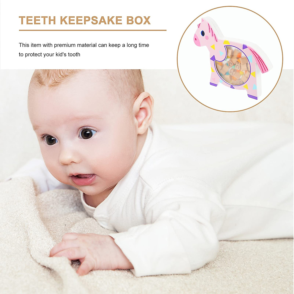 20pcs Boxes Children's Tooth Box Baby Bottles Newborn Teeth Tooth Storage Deciduous Tooth Case Baby Milk Bottle Baby Memorial Lanugo Container Toddler Organizer Commemorate Wooden