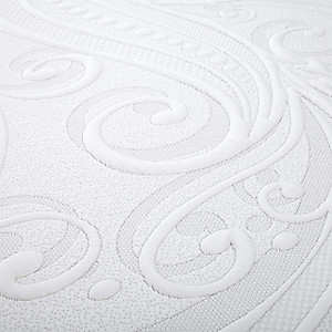 Boyd Sleep Cooling Air Flow Gel Memory Foam Mattress with IceLux Cover, 10" Queen,White