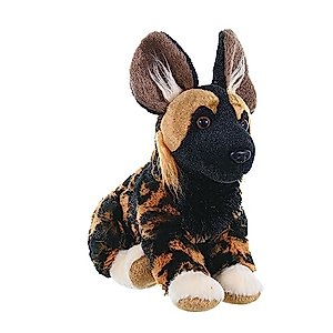 Wild Republic African Wild Dog Plush, Stuffed Animal, Plush Toy, Gifts for Kids, Cuddlekins 8 Inches
