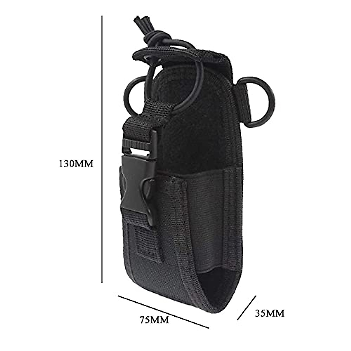 Two Way Radio Case Universal Pouch Bag Holster for GPS Kenwood Yaesu Icom Motorola Baofeng UV5R UV82 TYT UV5RA HYT 888S Retevis H777 Walkie Talkie Nylon Multi-Function