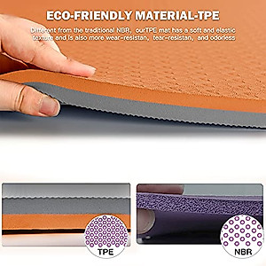 Hatha Yoga TPE Knee Pad，Extra think and soft，27"x14"x4/5"Th，Great for Knees and Elbows,Standard Mat For Pain Free Joints in Yoga,Floor Exercise,Gardening, Yard Work and Baby Bath.