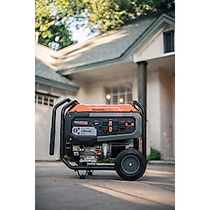 Generac GP8000E 8,000-Watt Gas-Powered Portable Generator - Electric Start, CO-Sense, CARB Compliant - Reliable Power for Emergencies & Recreation, Long Runtime, Durable Design