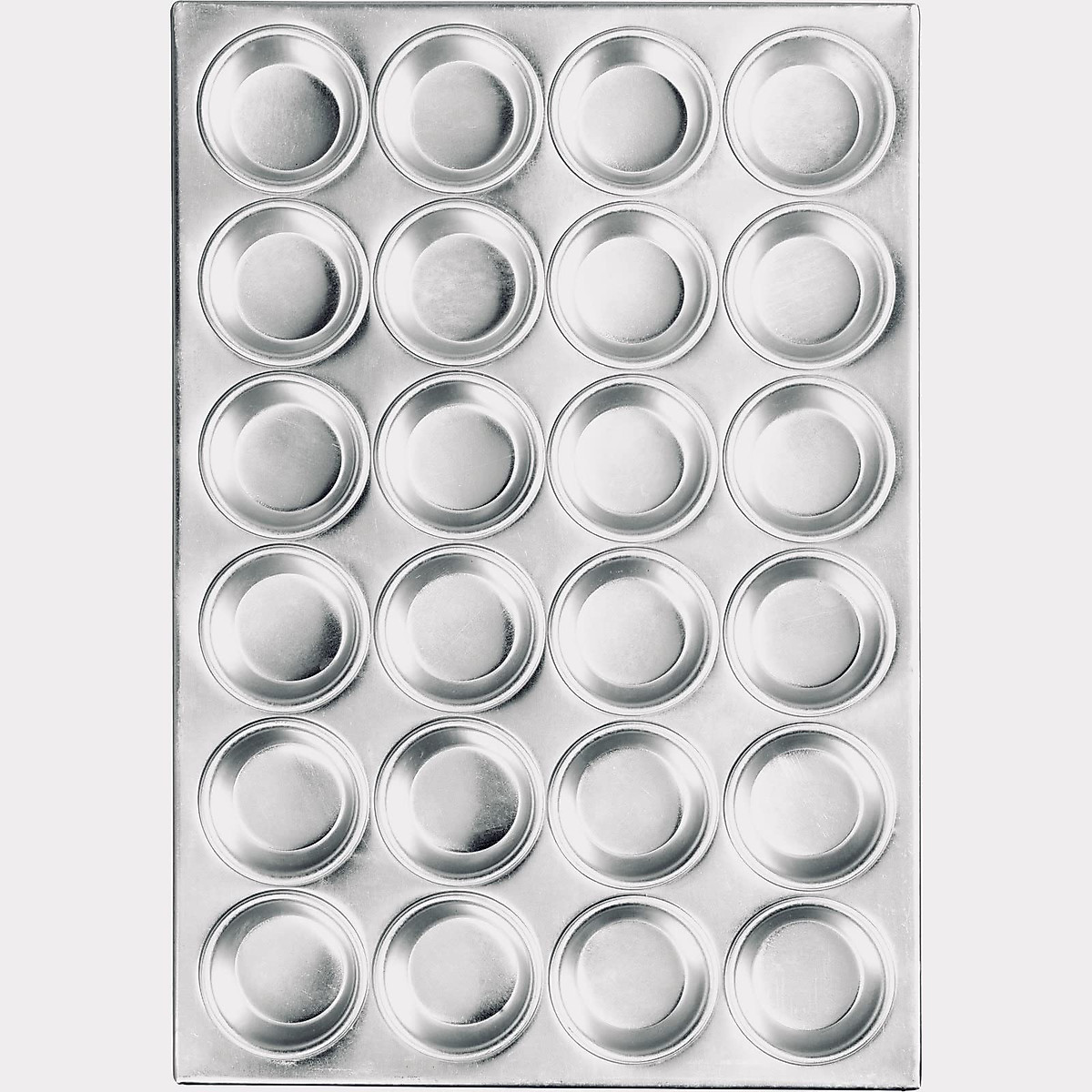 Tezzorio 24-Cup Muffin Pan/Cupcake Pan, Commercial Grade Aluminum Muffin Pan, Professional Bakeware