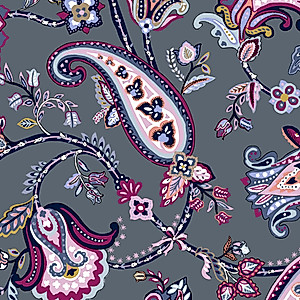 Vera Bradley Women's Cotton Lanyard, Felicity Paisley, One Size