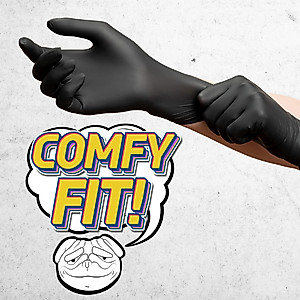 RVTUS Nitrile Gloves 5 Mil Disposable Gloves - Powder Free - Latex Free (100, X-Small)