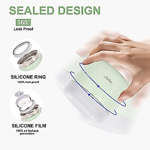 KeyzzAut 9oz Soup Thermos for Hot Food Wide Mouth Vacuum Insulated Food Jar 304 Stainless Steel Lunch Storage Dishwasher Safety Food Soup Container for School, Office, Outdoor (Green)