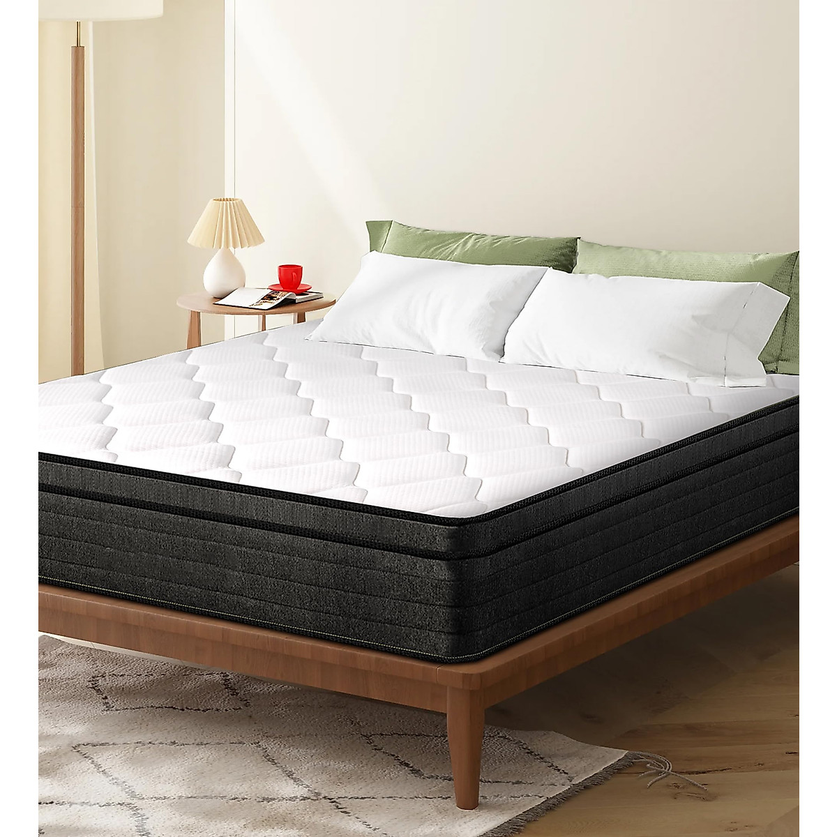 elitspace Hybrid Full Mattress,Memory Foam Hybrid 10 Inch Full Size Springs Mattresses,Fits All Bed Frames Full Size Mattress,Medium Firm Feel Mattress,CertiPUR-US.