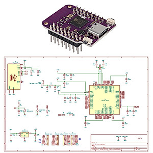 DIANN 2pcs ESP32 S2 Mini V1.0.0 WiFi IOT Board Based ESP32-S2FN4R2 ESP32-S2 4MB Flash 2MB PSRAM MicroPython Type-C USB